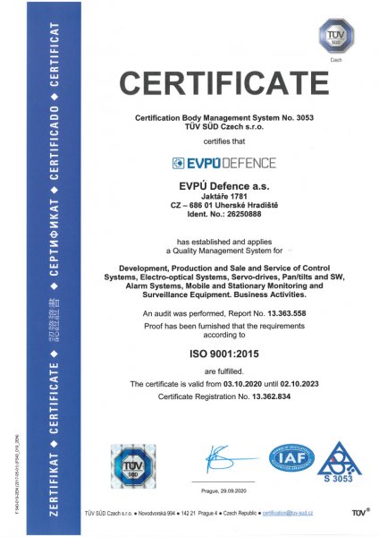 LAWAREC - Laser and Radar Irradiation Detection System | EVPÚ Defence